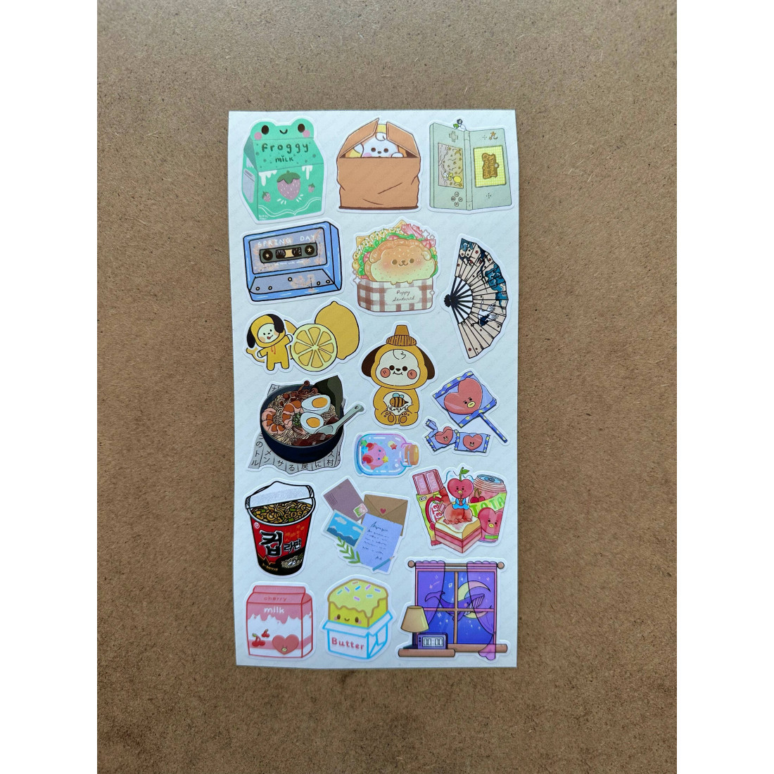 108 Adet Kawaii Sevimli Sticker Seti - Bullet Journal, Defter ve Laptop ...