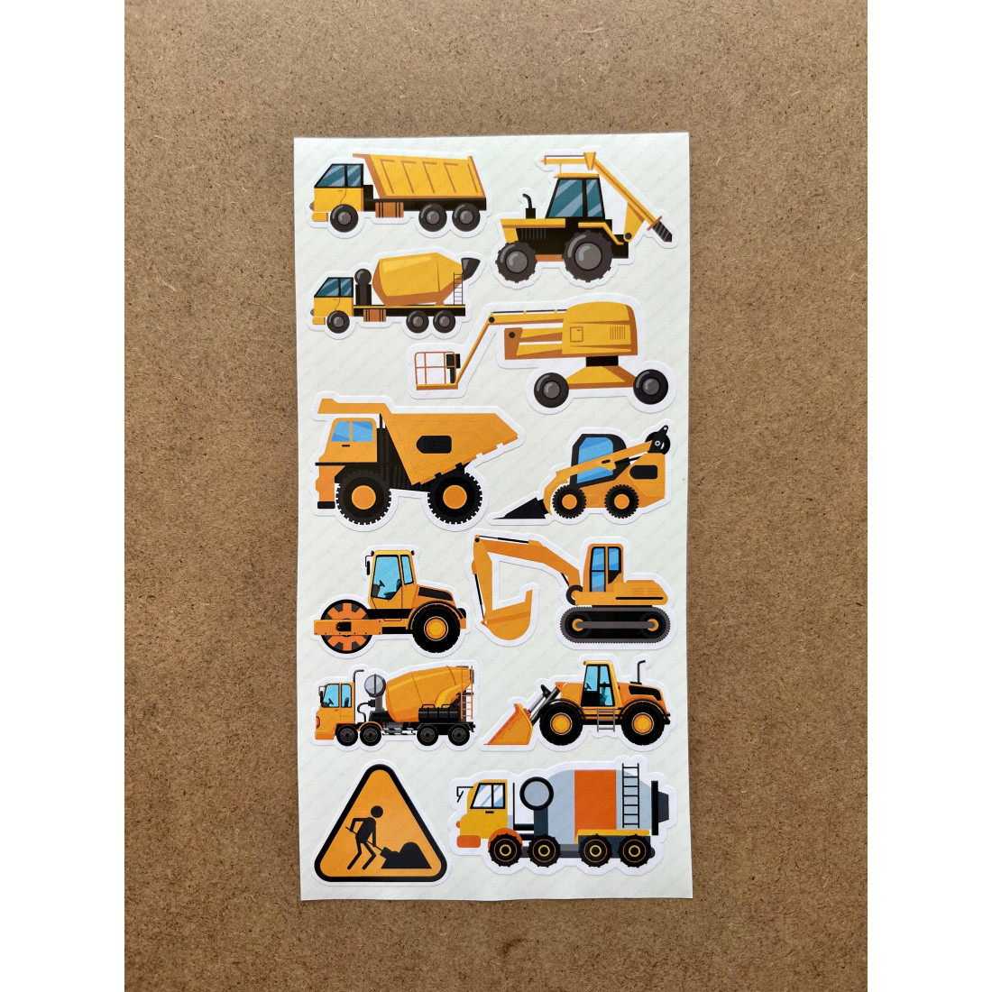 67 Parça İş Makinesi Sticker Seti | Dozer, Kamyon ve Ekskavatör Etiketleri