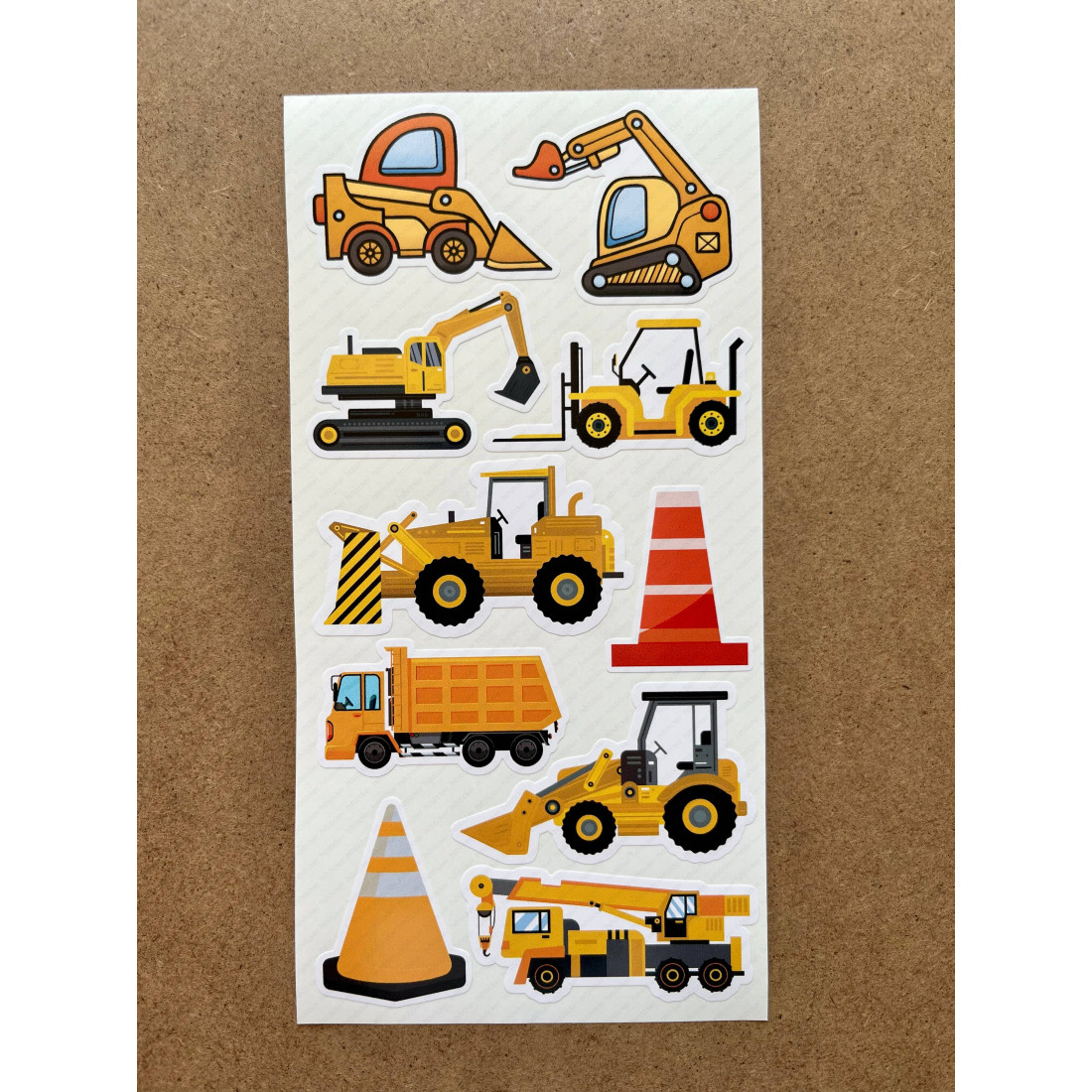 67 Parça İş Makinesi Sticker Seti | Dozer, Kamyon ve Ekskavatör Etiketleri