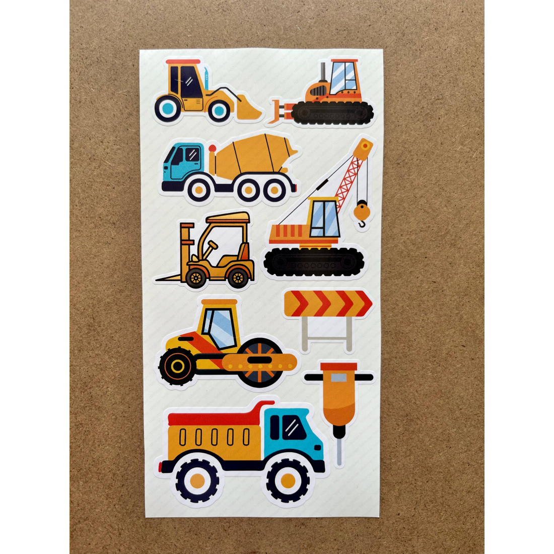 hdsticker - 67 Adet İş Makinesi Sticker Seti Dozer, Kepçe, Ekskavatör ...