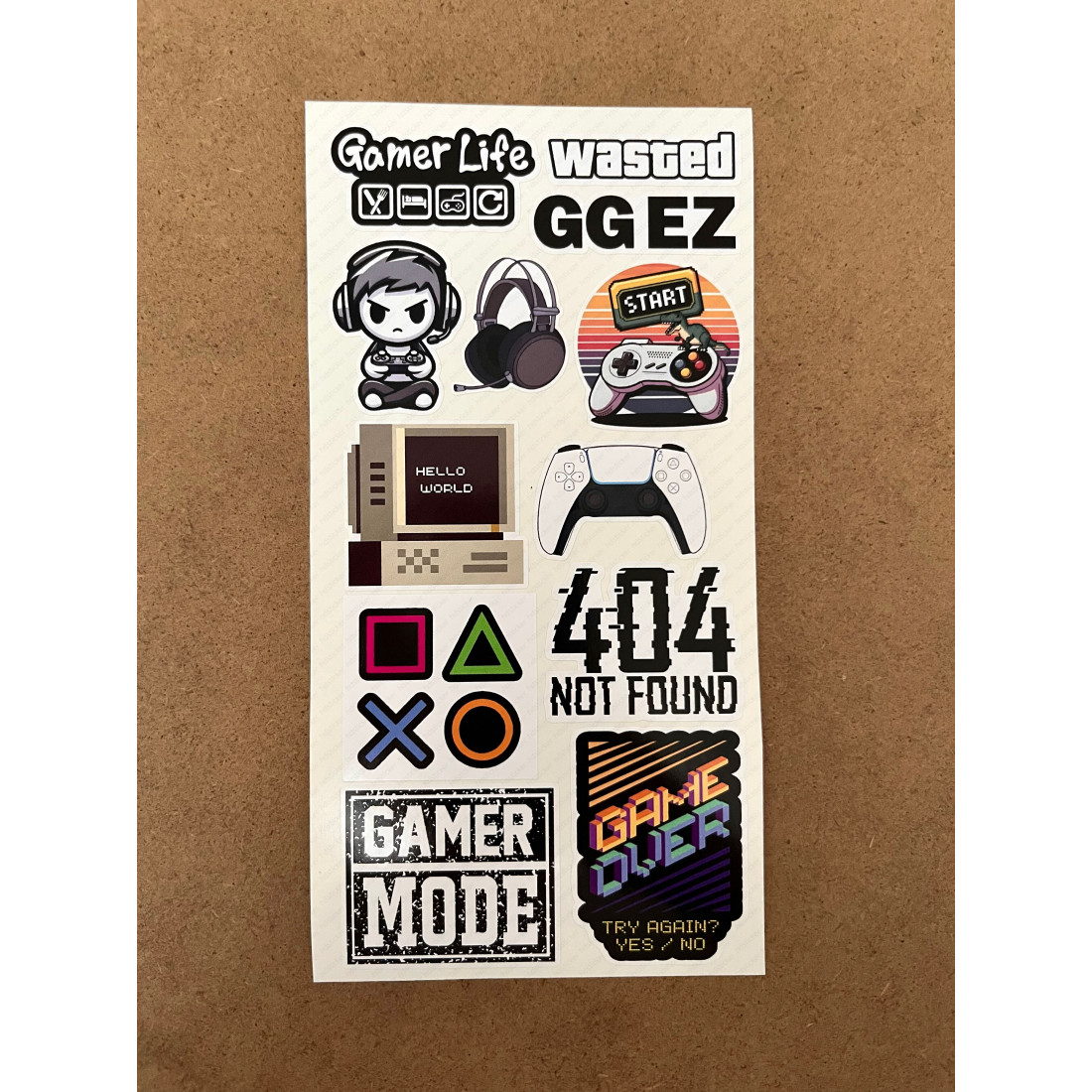 hdsticker - 74 Adet Gamer Sticker Seti - Oyuncu Etiket Paketi, Konsol ...